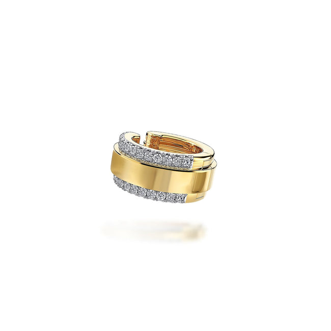 14K Yellow Gold Single Diamond Ear Cuff – Stiles Jewelers